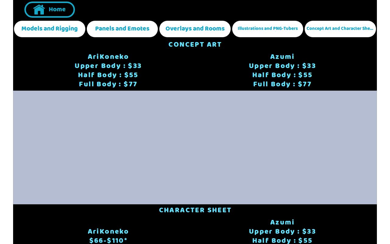 Studio Azure Concept Art and Character Sheets